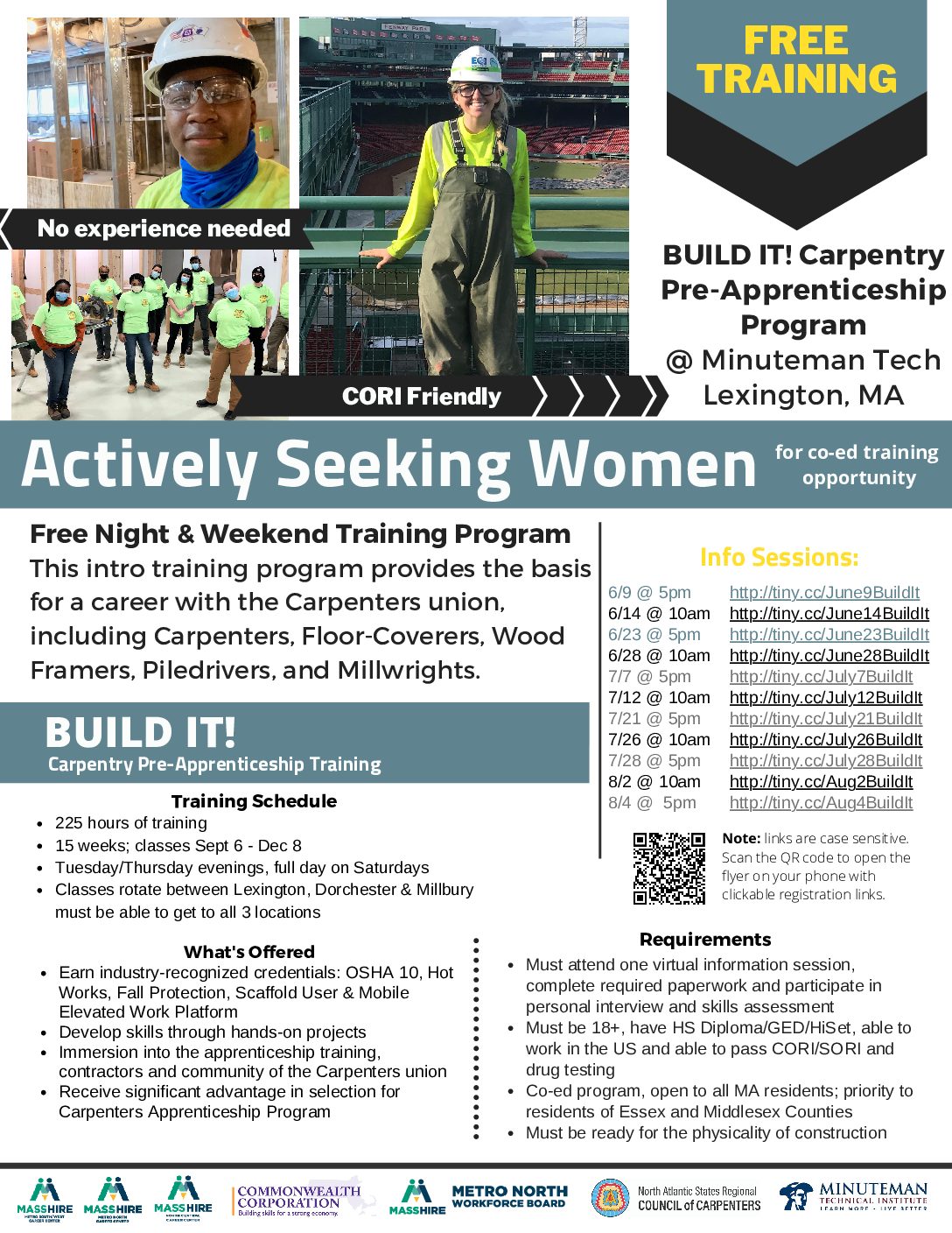 BUILD IT! Carpentry Pre-Apprenticeship Program - NASCTF